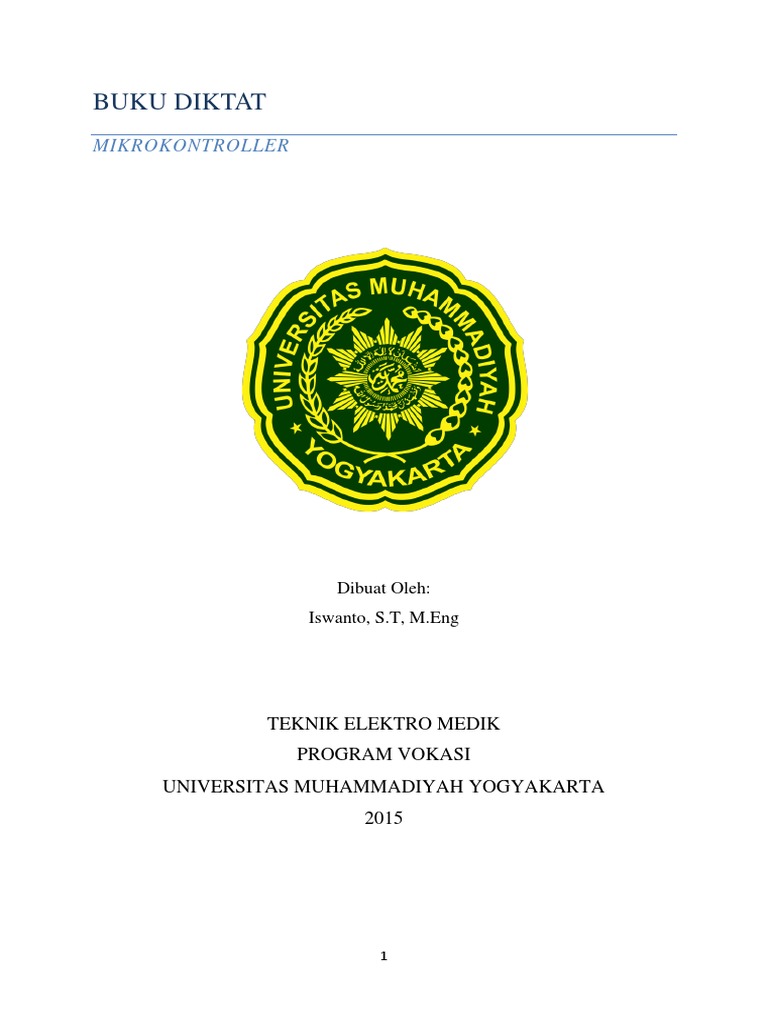 Buku Diktat Mikrokontroler 2015 | PDF