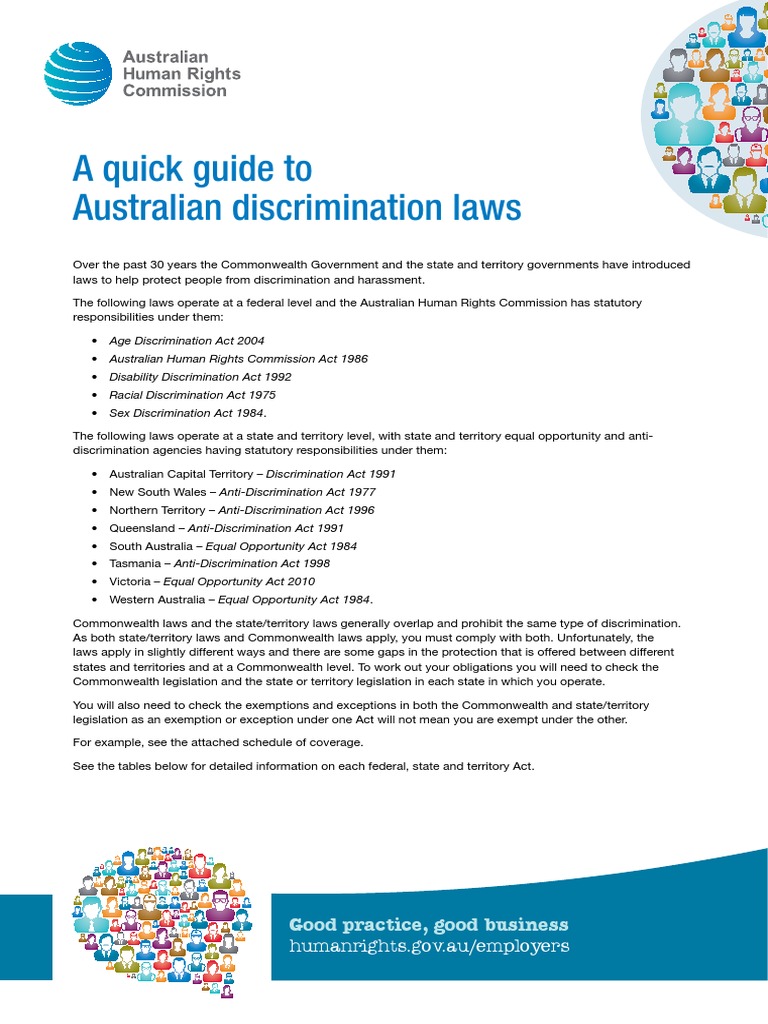 GPGB Quick Guide To Discrimination Laws 0 | PDF | States And ...