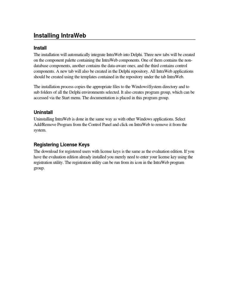 Installation PDF | PDF