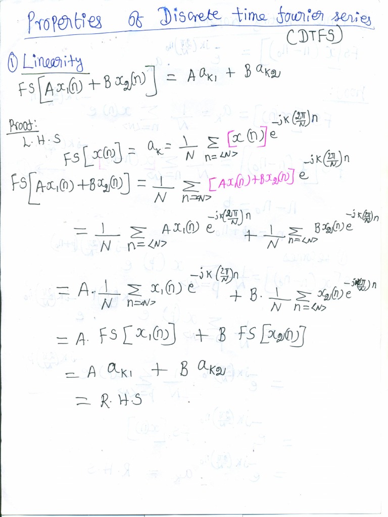 Properties of DTFS | PDF