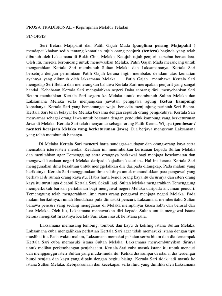 Prosa Tradisional | PDF