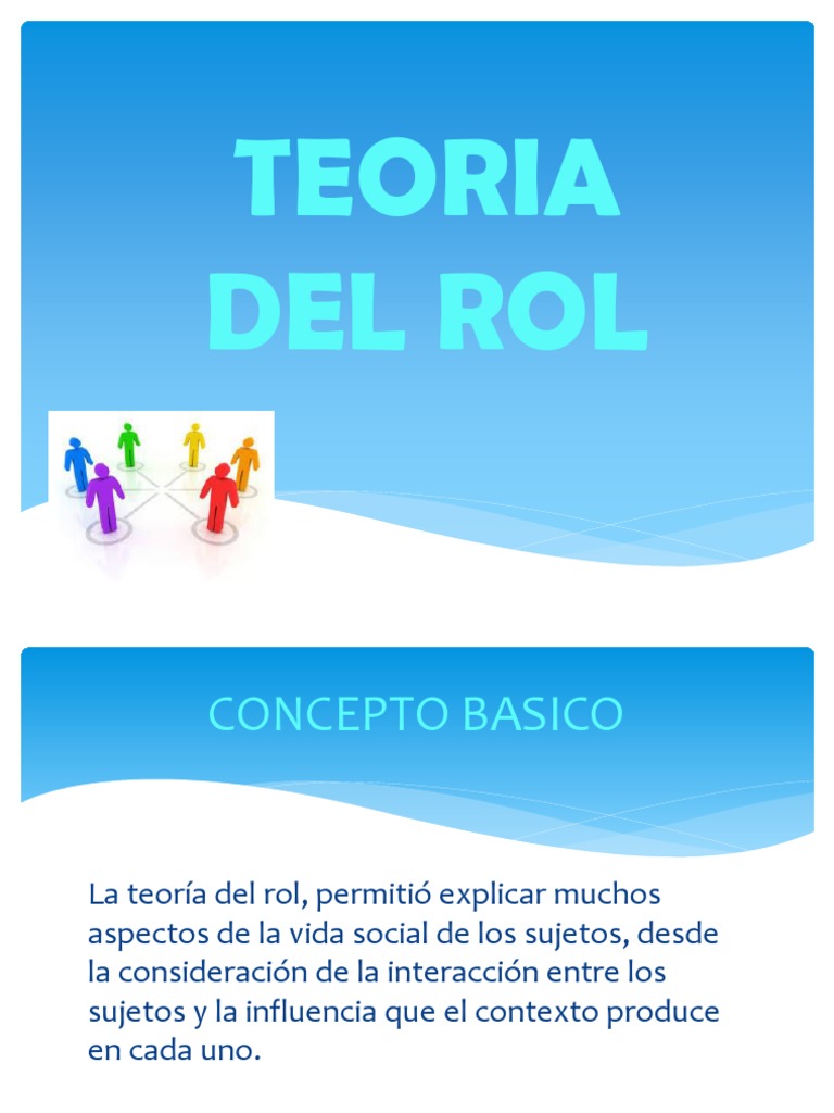 Teoria Del Rol.... Fundamentos | PDF | Sociología | Comportamiento