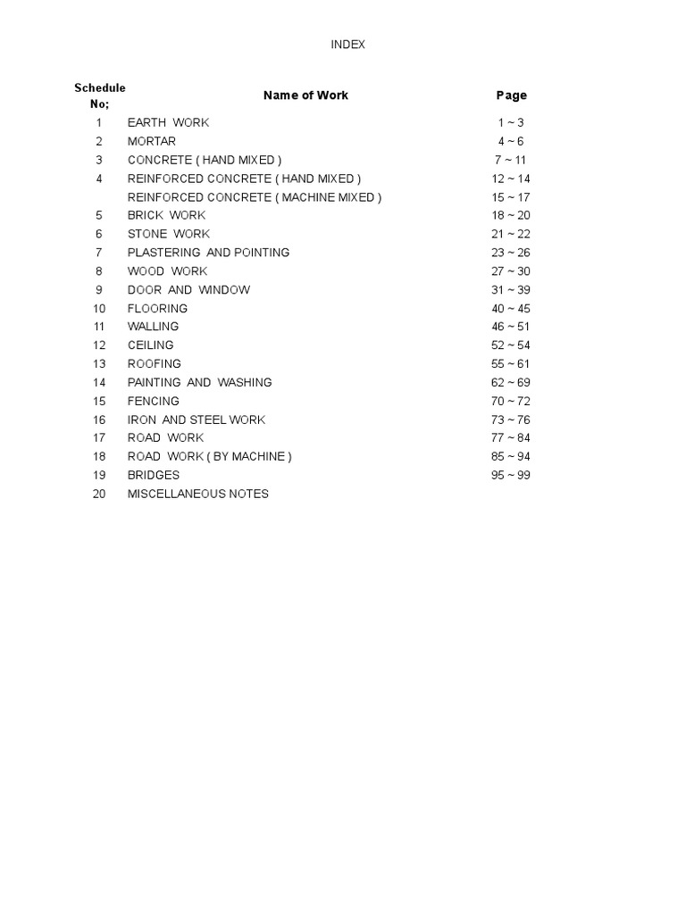 Yellow Book (Analysis of Rate) | PDF | Mortar (Masonry) | Construction ...