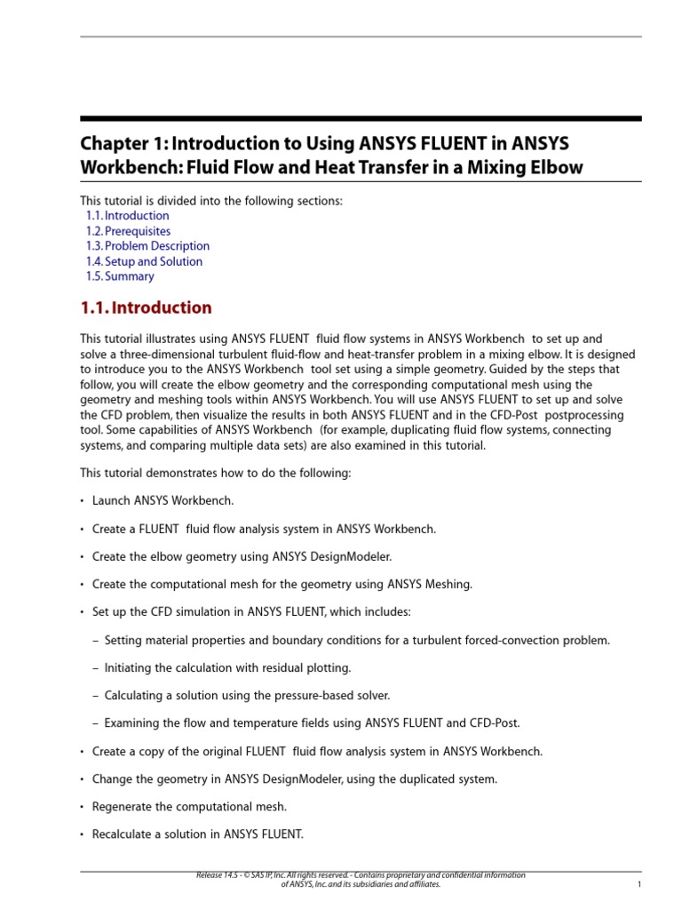 01 Fluid-Flow-Heat-Transfer-in-Mixing-Elbow PDF | PDF | Computational ...