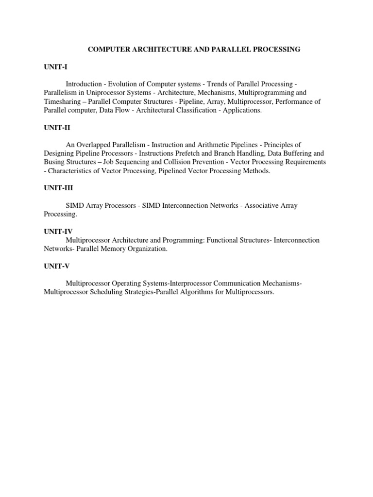 Computer Architecture and Parallel Processing | PDF | Computers