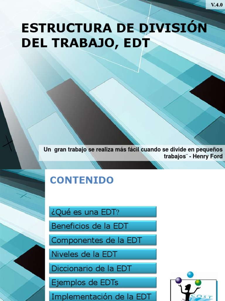 Estructura de División del Trabajo (EDT) | PDF | Planificación ...