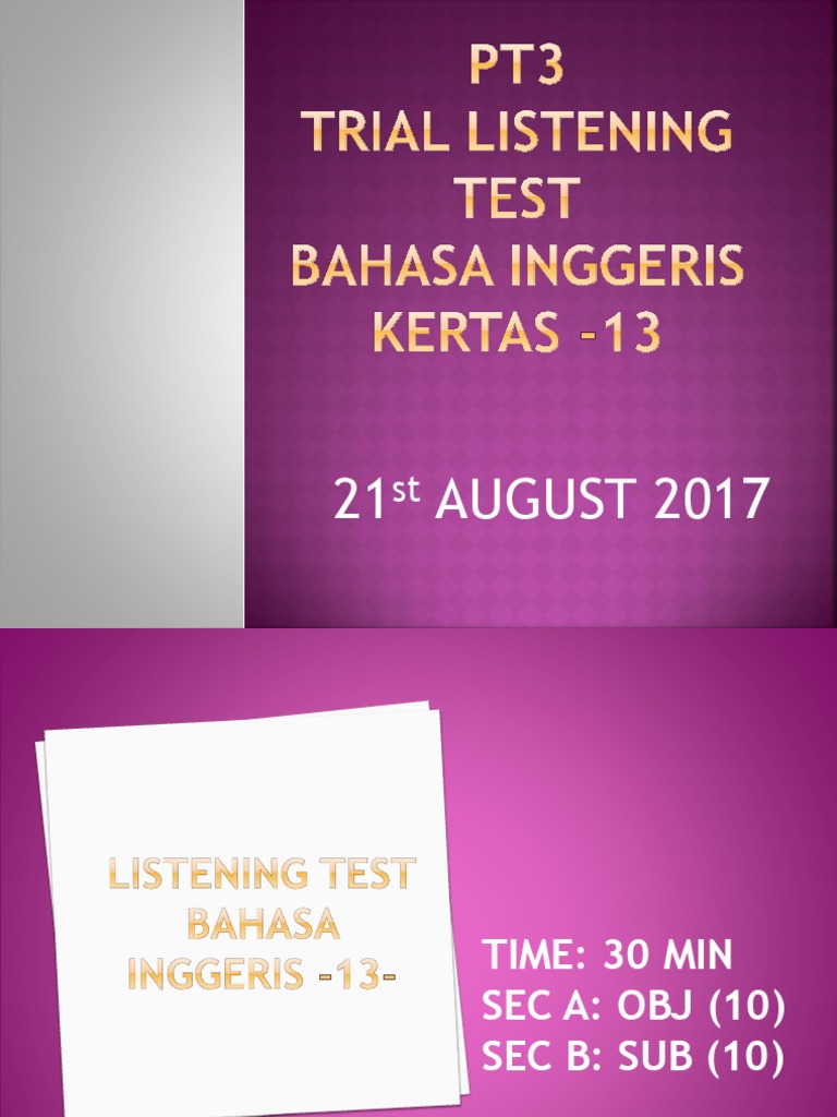 Answer Trial Listening | PDF