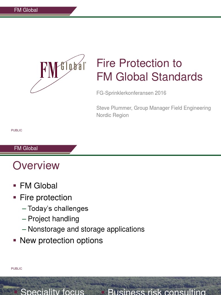 04 Fire Protection to FM Global Standards | Fire Sprinkler System ...