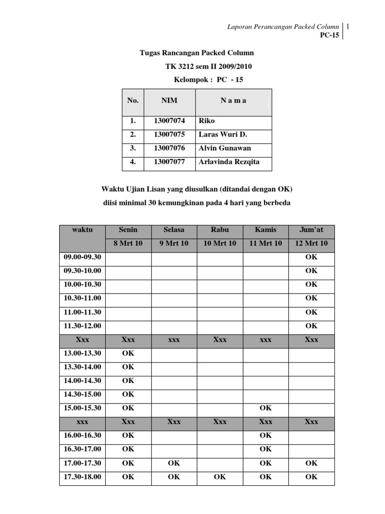 Packing Column Design | PDF