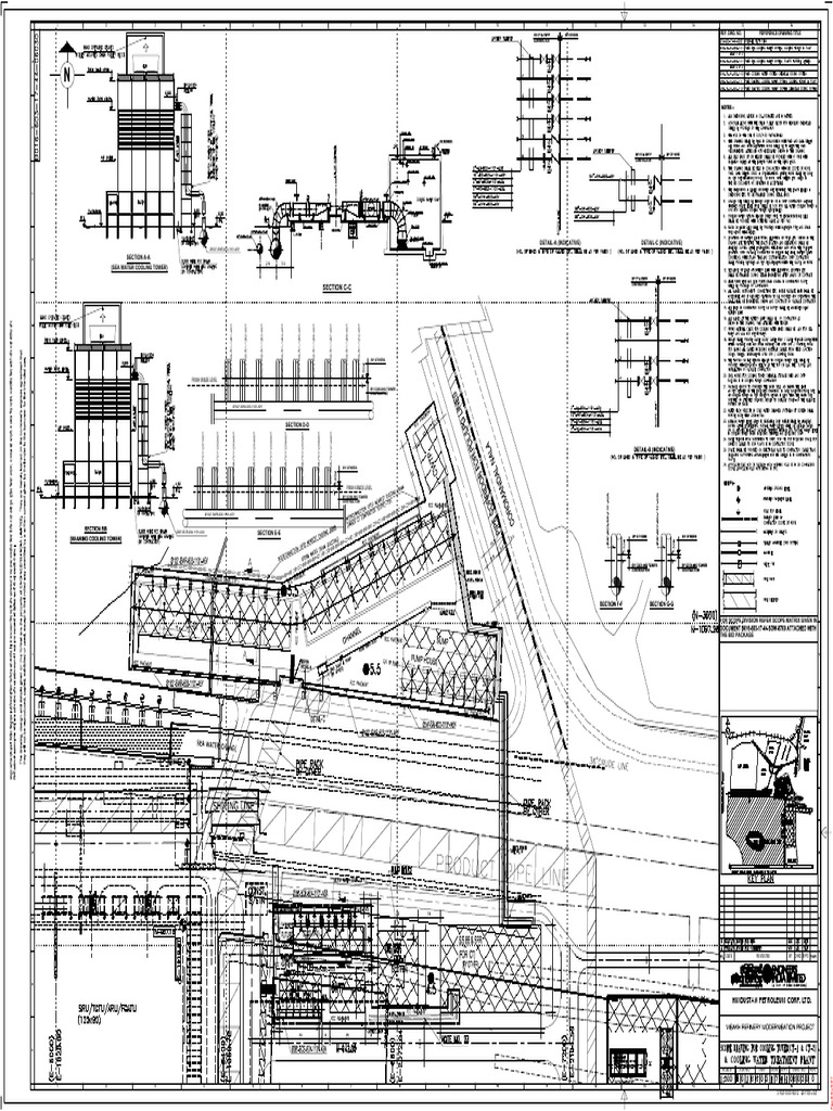 Section C-C: Detail-A (Indicative) Section A-A (Sea Water Cooling Tower ...