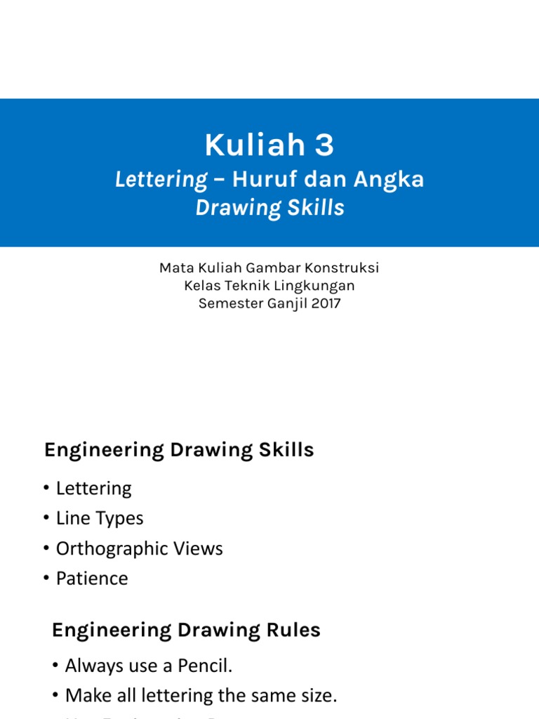 Teknik Gambar Konstruksi dan Lettering | PDF | Communication Design ...