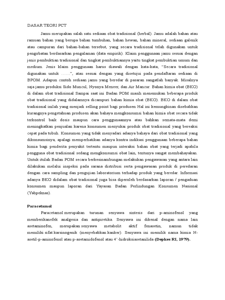 Dasar Teori PCT | PDF