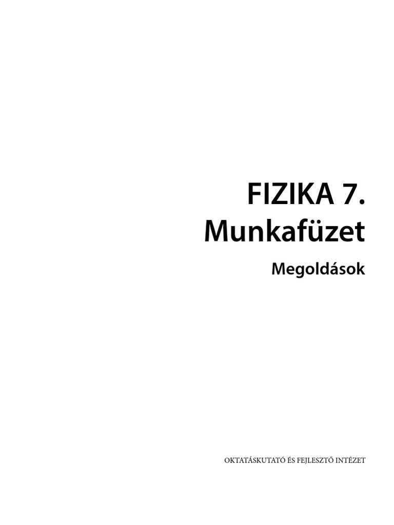 Fizika 7 Mf Megoldas