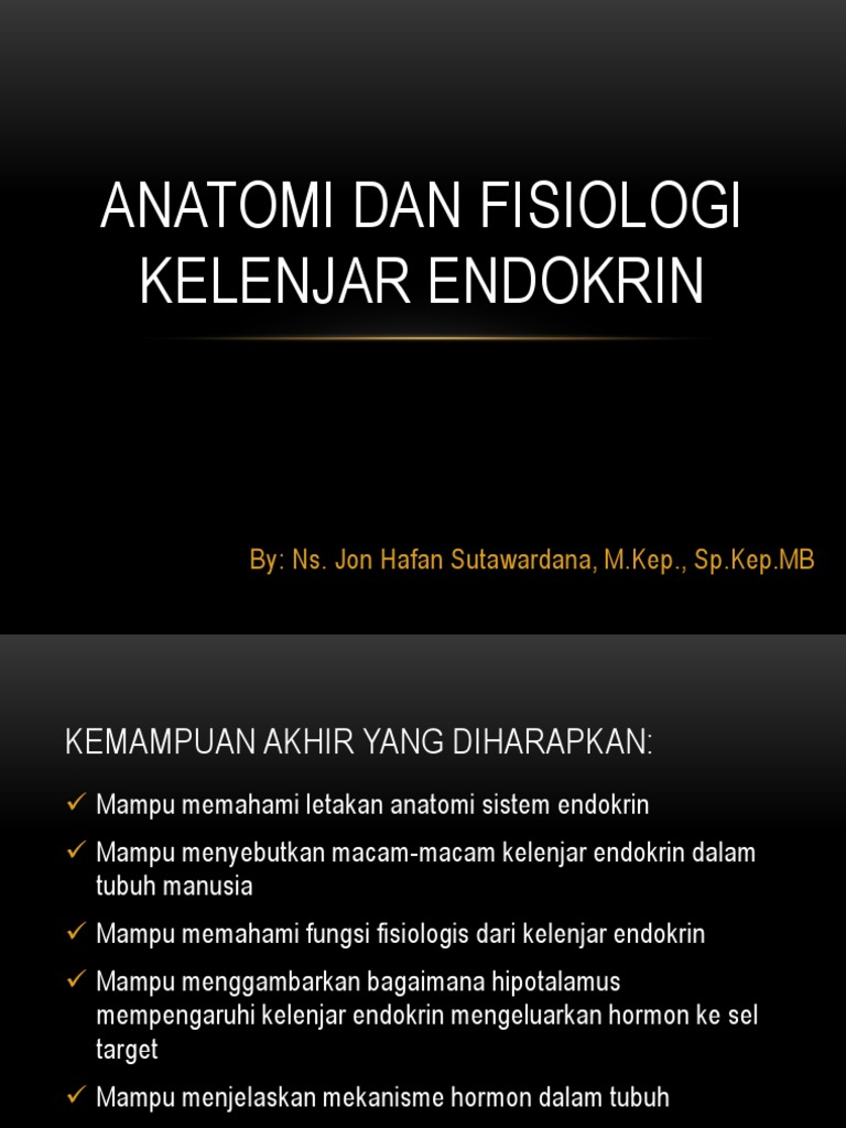 Anatomi Fisiologi Sistem Endokrin | PDF