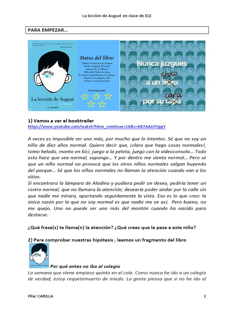 La Leccion de August | PDF | Ocio