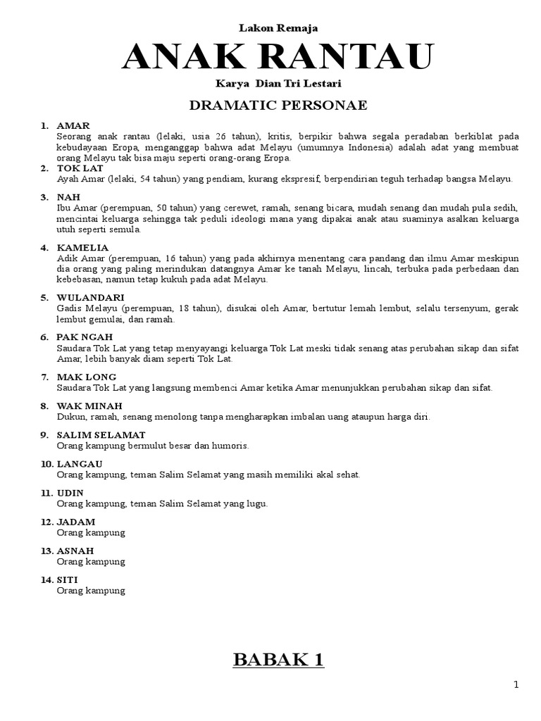 Anak Rantau | PDF | Seni