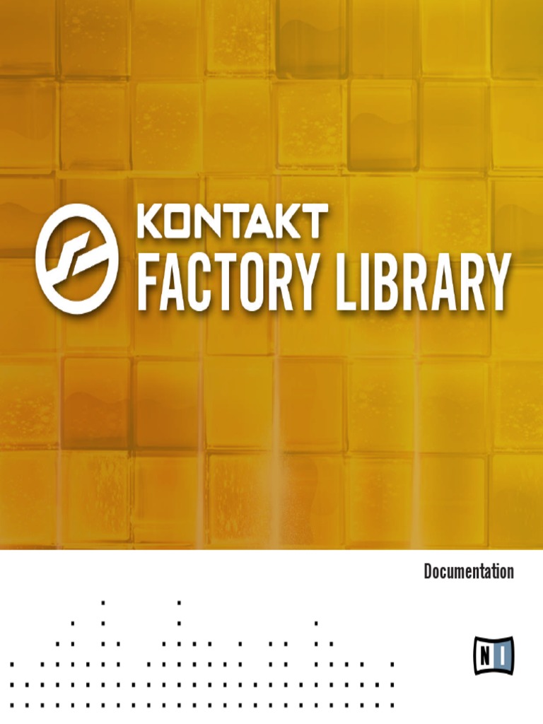 Kontakt Factory Library Documentation English PDF | PDF