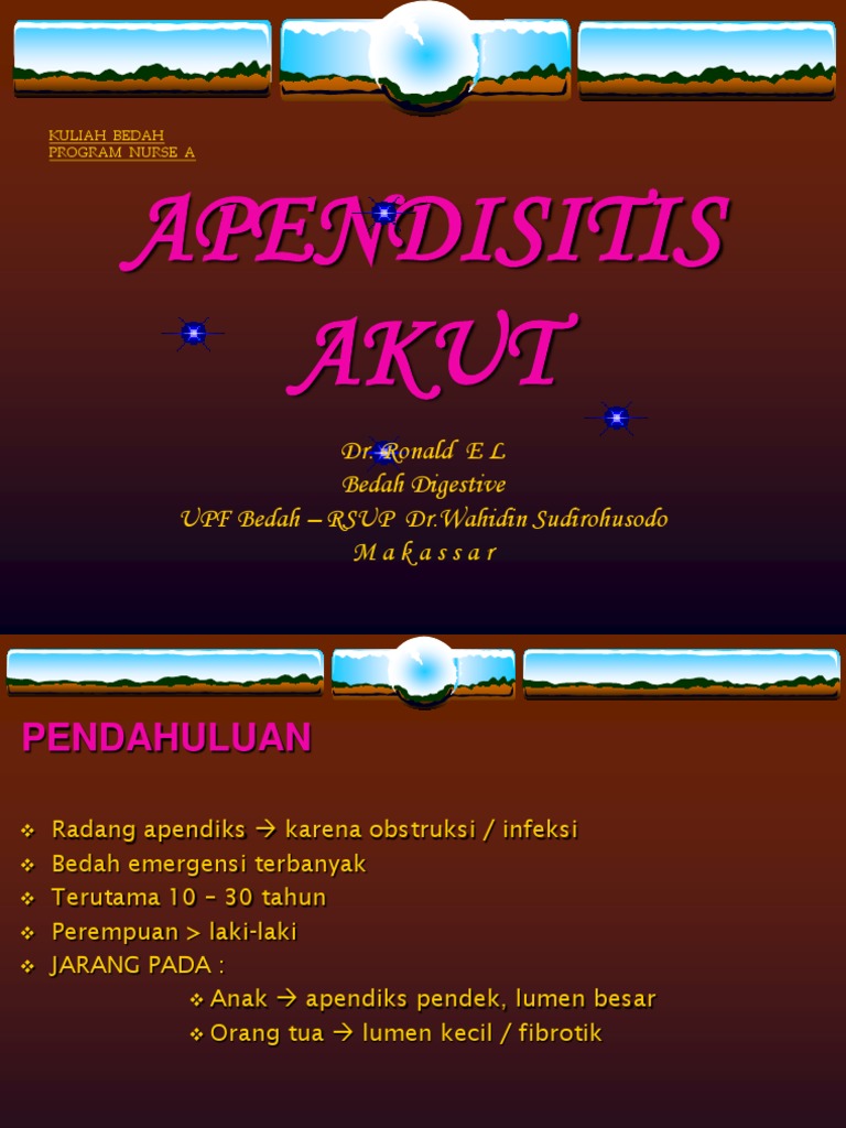 Apendix Dan Ileus Obstruksi | PDF