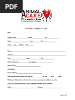 Pet Foster Care Agreement Template | PDF | Pet | Caregiver
