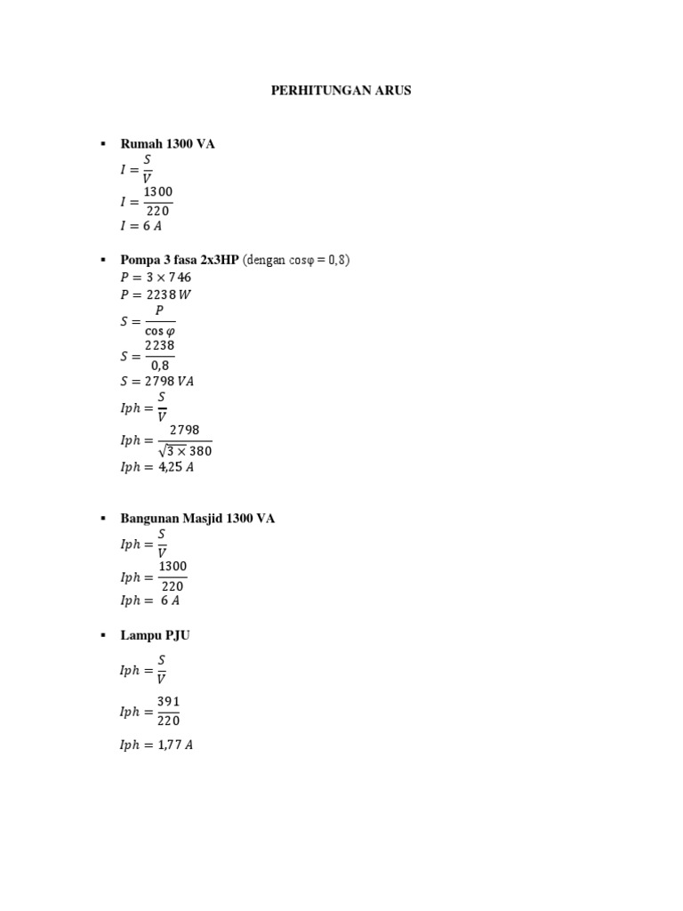 Hitung Arus | PDF