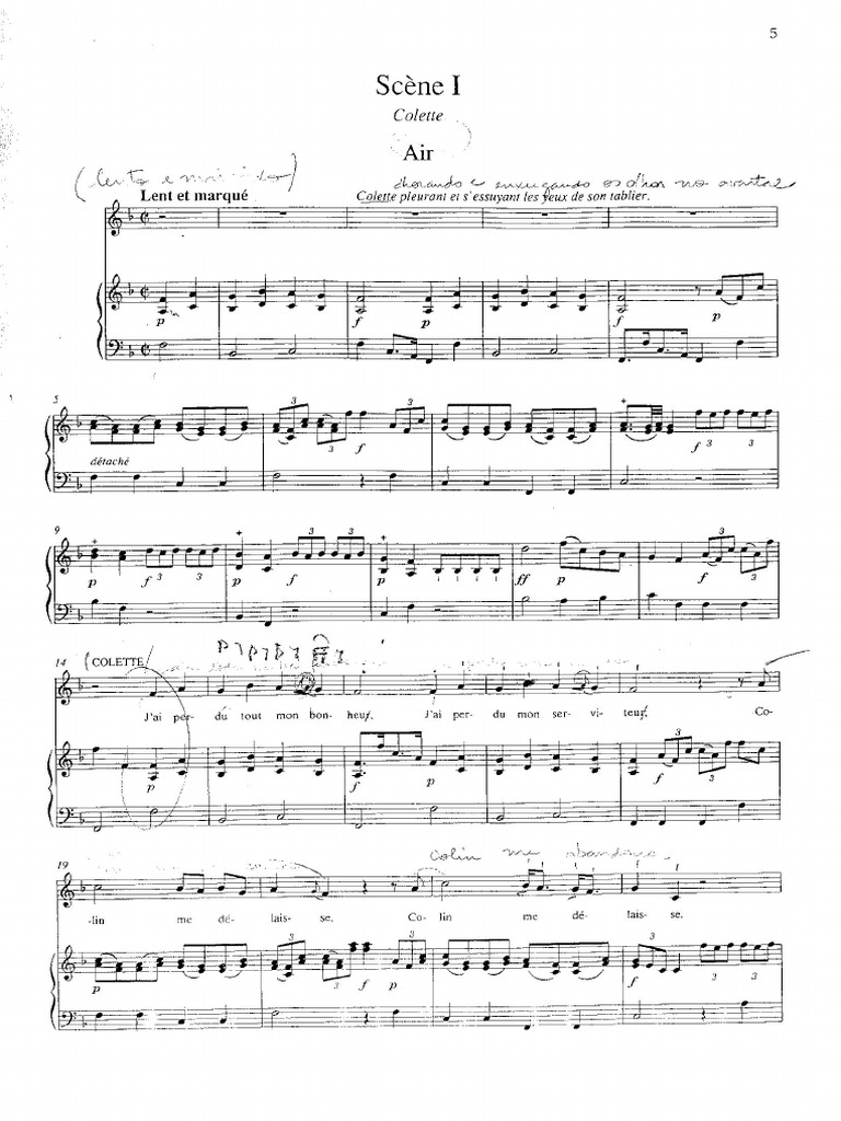 Le Devin Du Village Completo | PDF