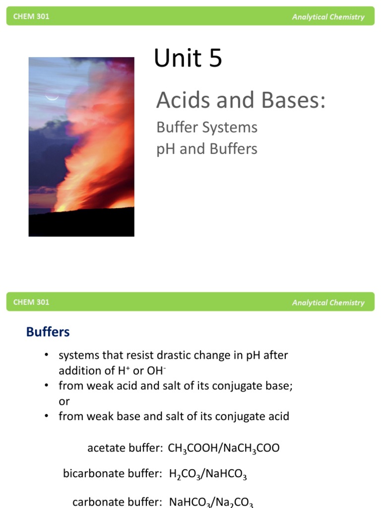Unit 5: Acids and Bases | PDF