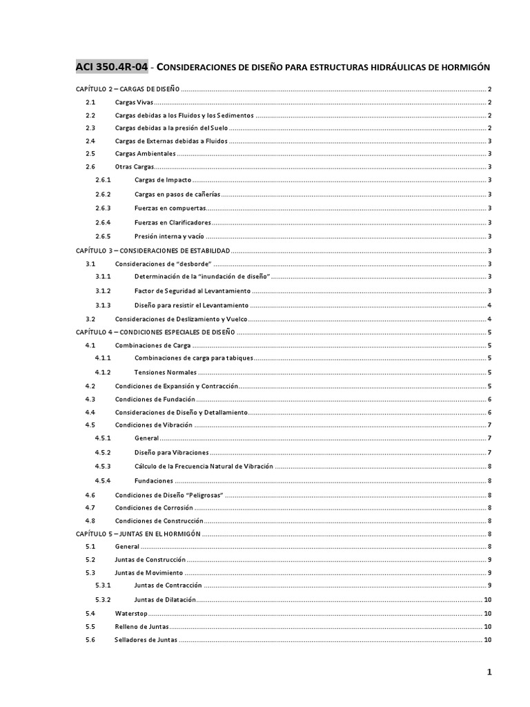 Aci 350.4r - Resumen | PDF | Fundación (Ingeniería) | Frecuencia