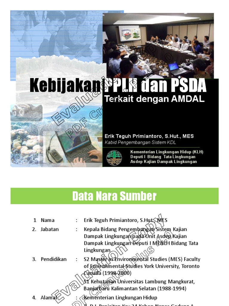 Kebijakan PPLH Dan Psda1 | PDF