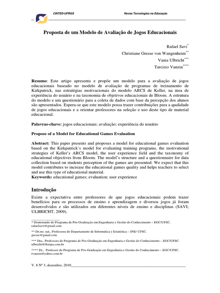 Modelo ARCS | Download grátis PDF | Aprendizado | Experimento