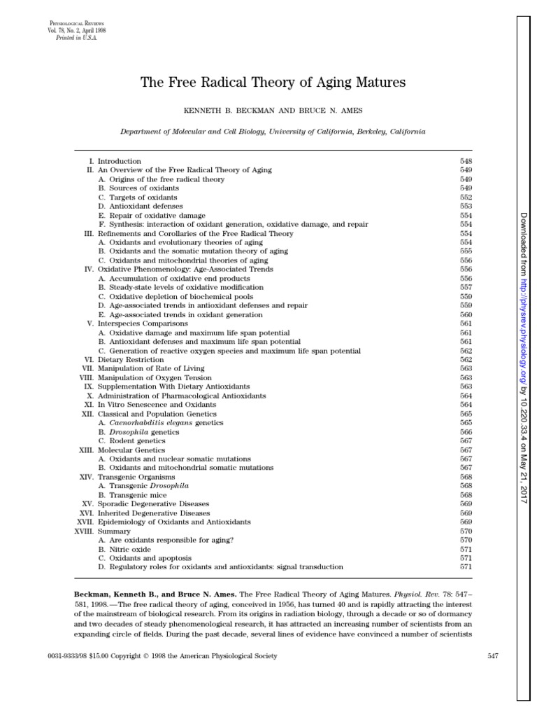 (Beckmann) 547.full | PDF | Electron Transport Chain | Antioxidant