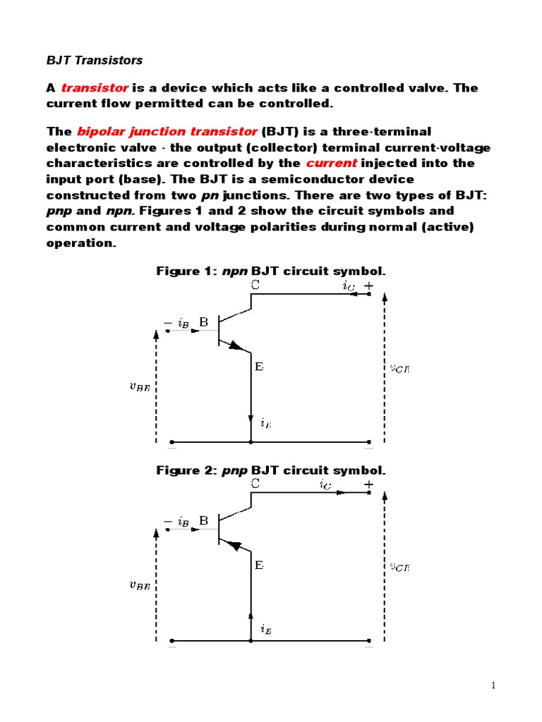 BJT Transistor Circuits | Download Free PDF | Bipolar Junction ...
