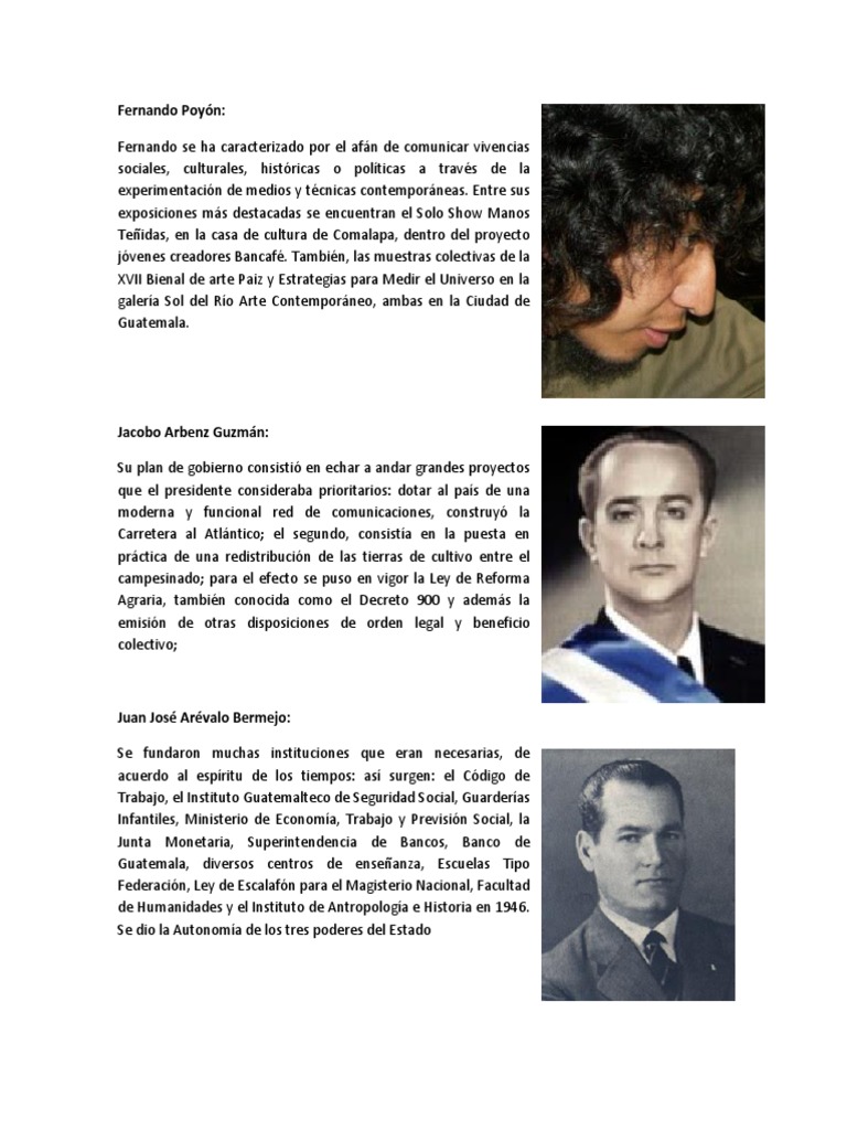 Personajes Destacados Guatemaltecos | PDF | Guatemala Personajes Destacados Guatemaltecos | PDF | Guatemala