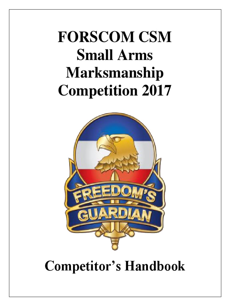 2017 FORSCOM Match Program | PDF | Trigger (Firearms) | Military Science