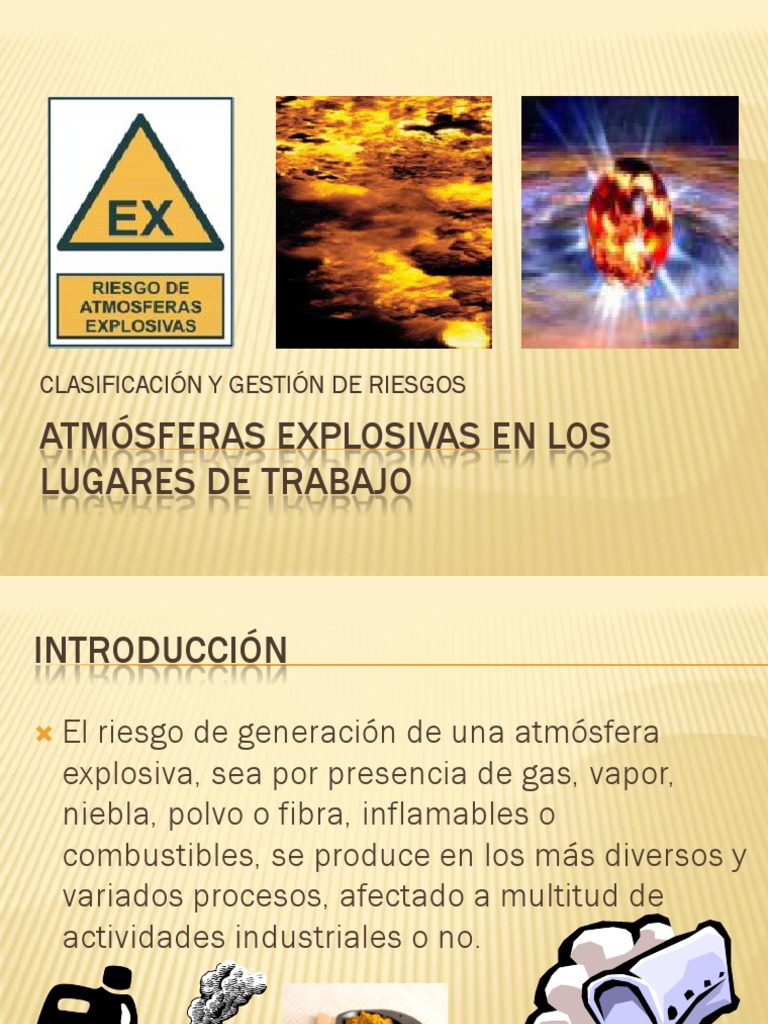 Gestión de Riesgos en Atmósferas Explosivas | PDF | Combustión ...
