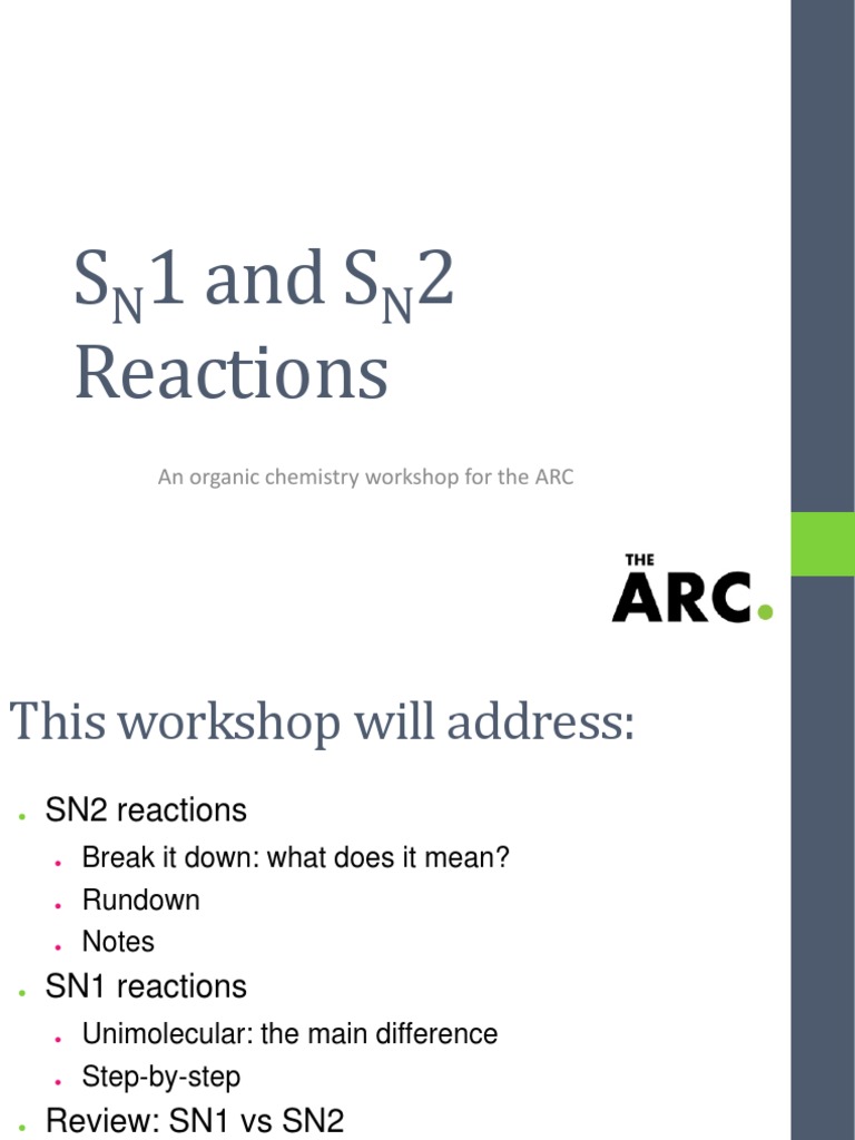 SN1 SN2 PDF | PDF