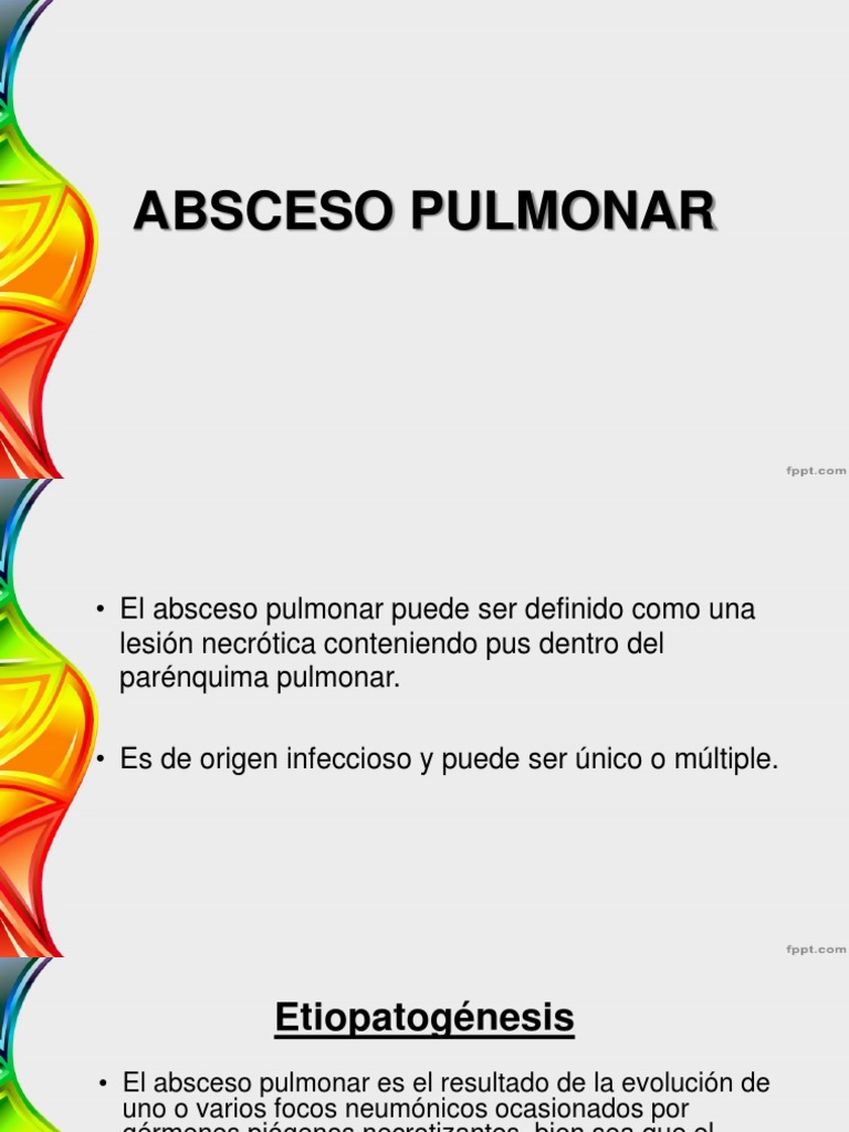 Absceso Pulmonar | PDF | Microbiología | Rtt