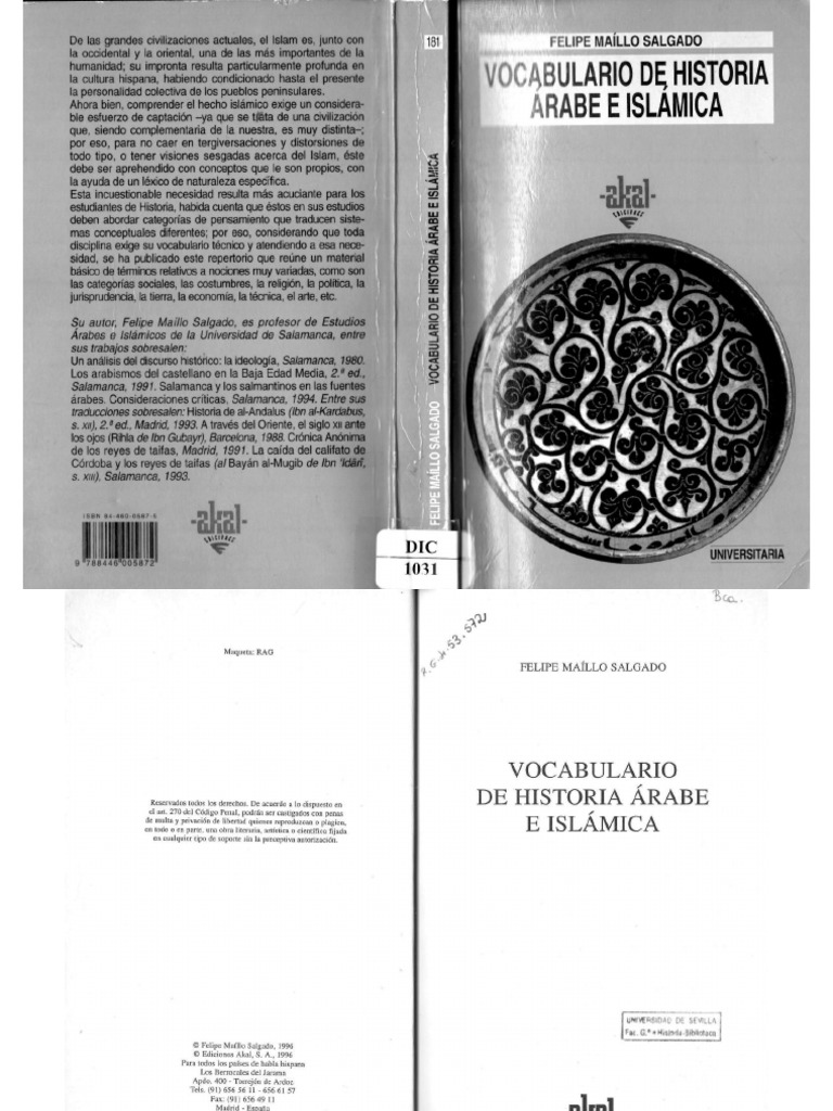 Vocabulario de Historia Arabe e Islámica PDF | PDF