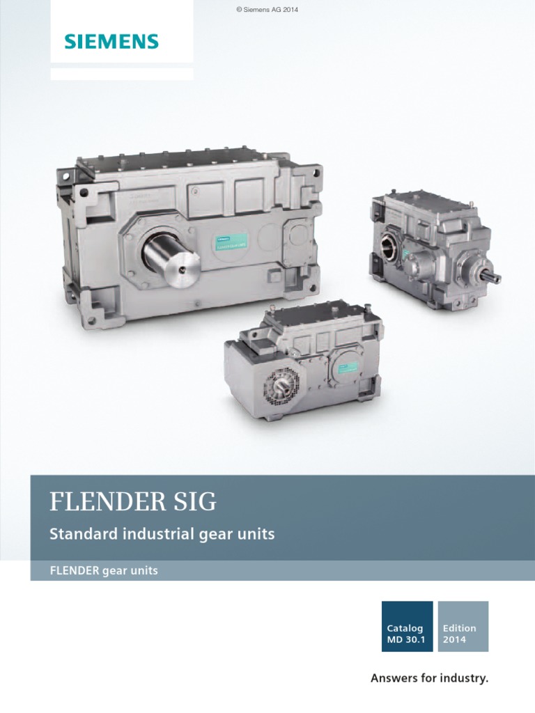 MD30.1 Flender Sig en PDF | PDF | Motor Oil | Gear