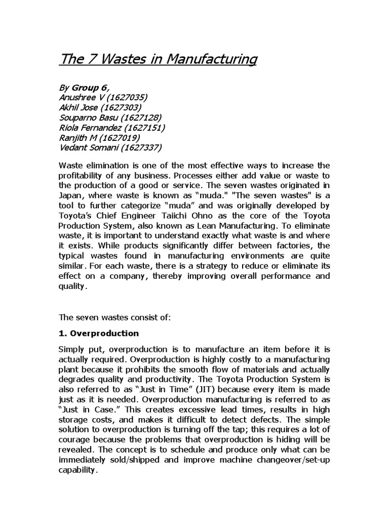 Tim Wood | PDF | Lean Manufacturing | Industries