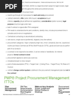 PMP ITTO Process Chart PMBOK Guide 6th Edition PDF | PDF | Project Management | Procurement