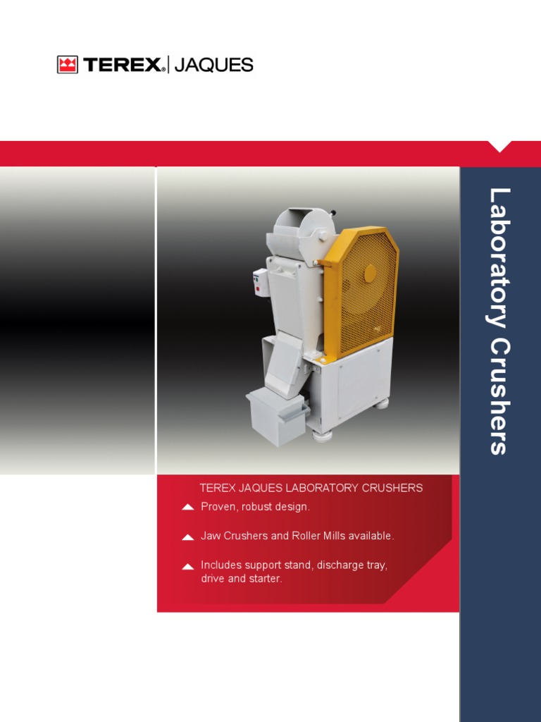 Terex Jaques - LabCrusher | PDF | Manufactured Goods | Equipment