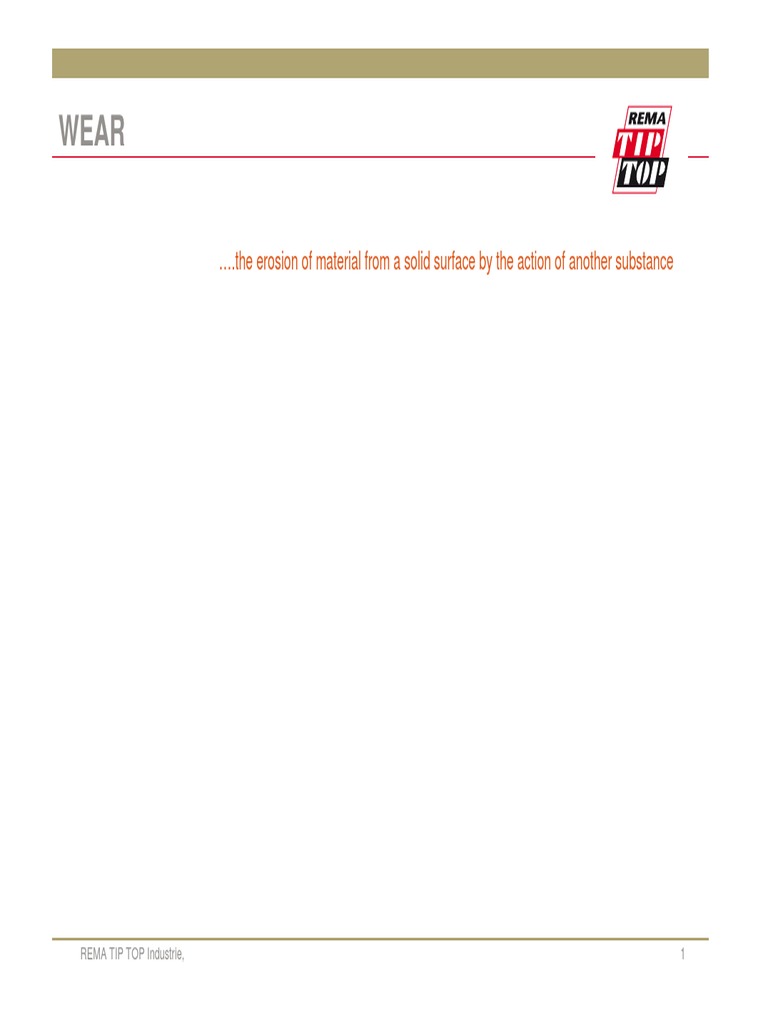 What Is Wear | PDF | Wear | Industries