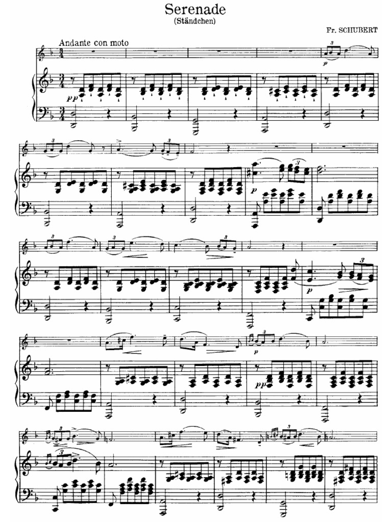 Schubert Serenade Violin PDF | PDF