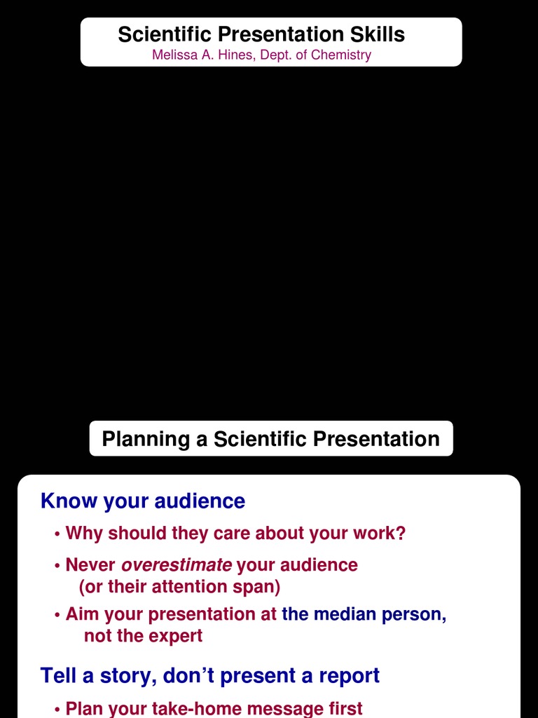 Scientific Presentation Skills: You Need A Job (And Maybe Tenure) | PDF ...
