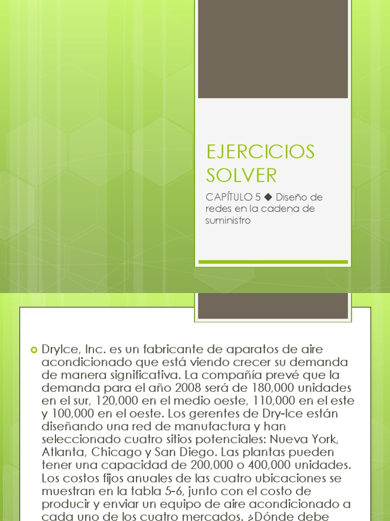 Ejercicios Solver | PDF