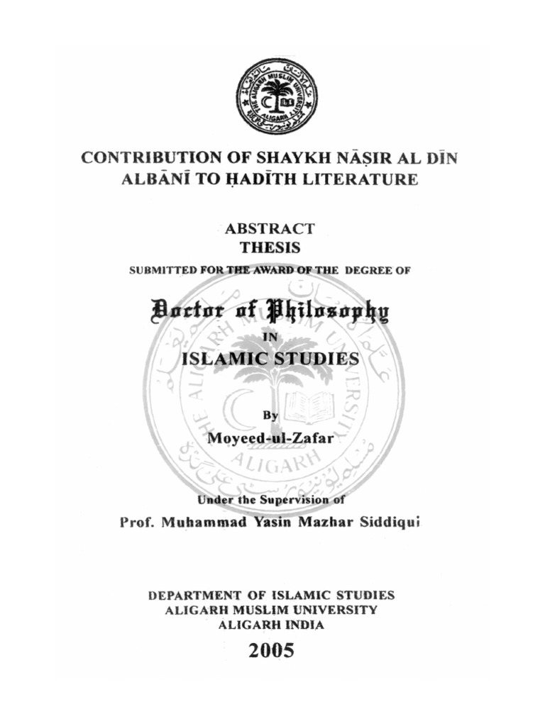Contrubition of Albani To Hadith PDF | PDF | Hadith | Muhammad