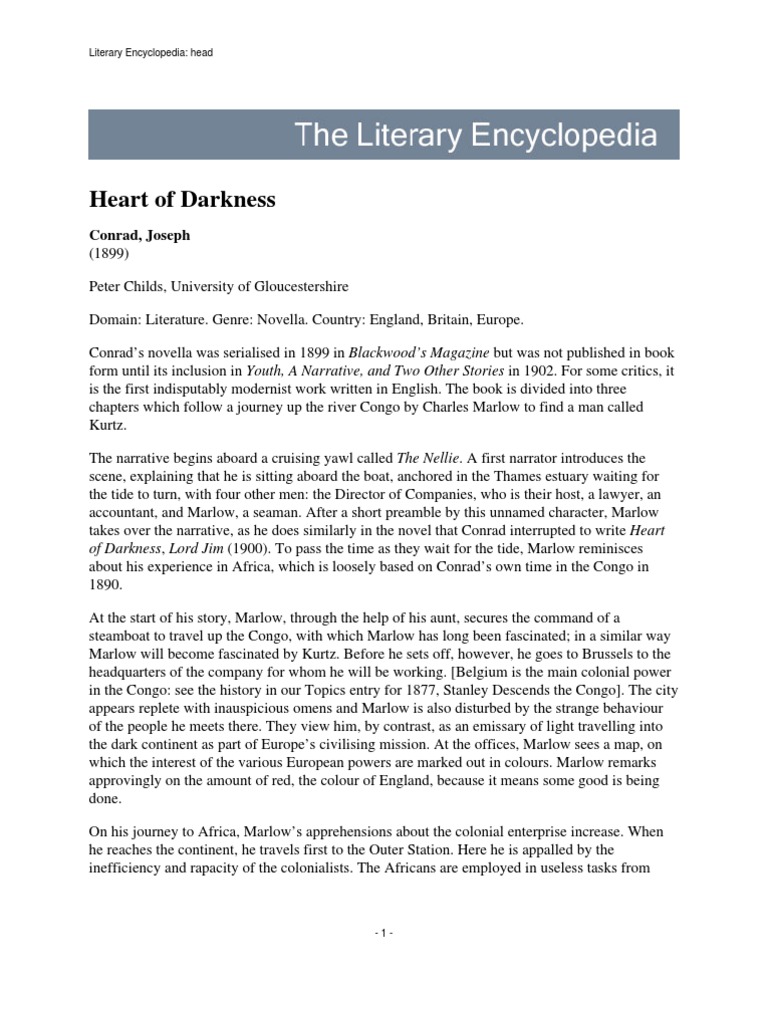 Heart of Darkness | PDF | Heart Of Darkness | Kurtz (Heart Of Darkness)