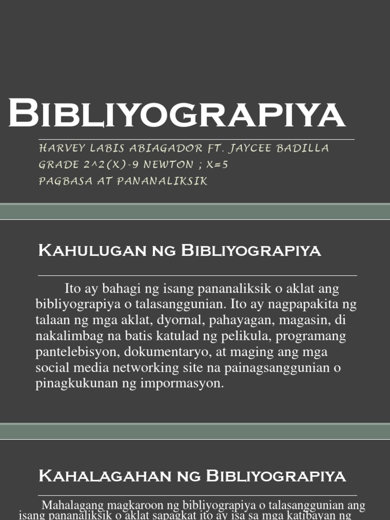 Bibliography