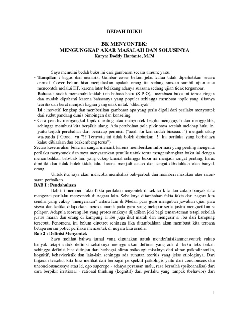 Buku Menyontek PDF | PDF
