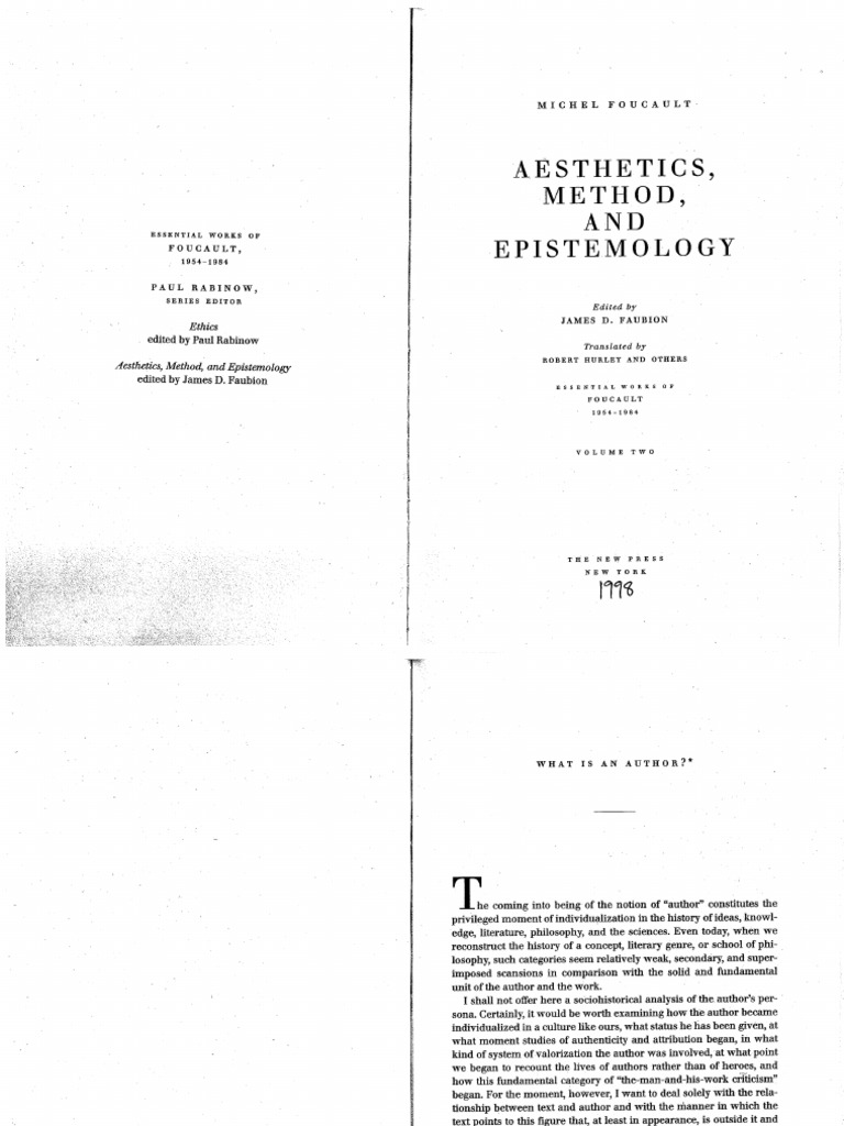 What Is An Author - Foucault PDF | PDF